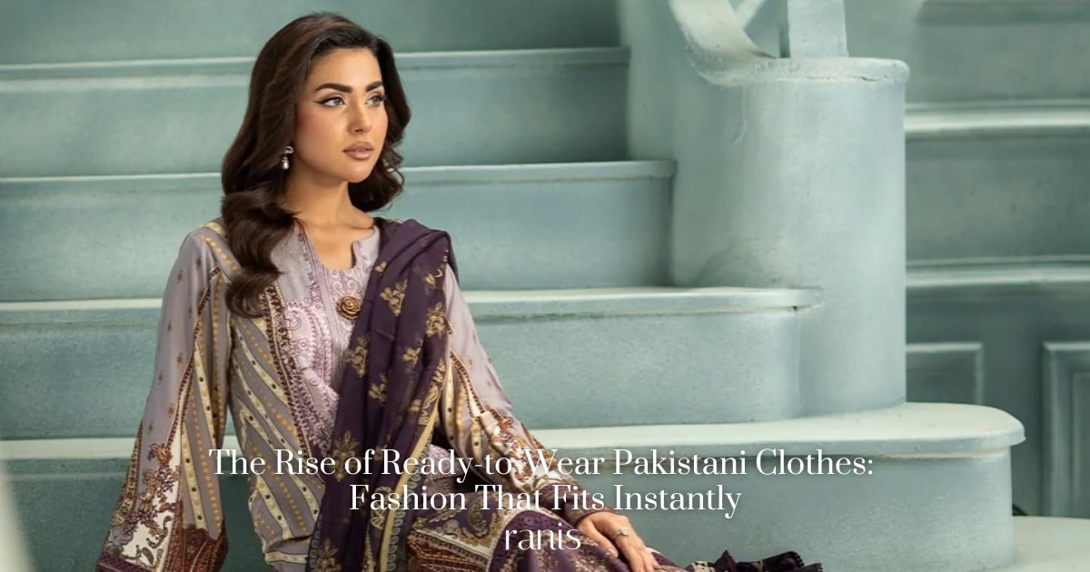 The Rise of Ready-to-Wear Pakistani Clothes: Fashion That Fits Instant ...