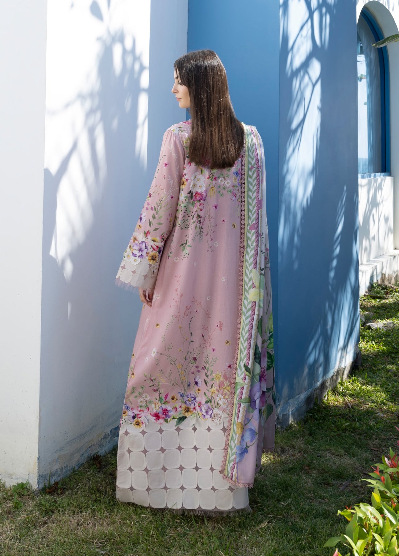 Santorini by Elaf Unstitched Lawn Printed 3 Piece Suit EL26US EPN-02 A ...