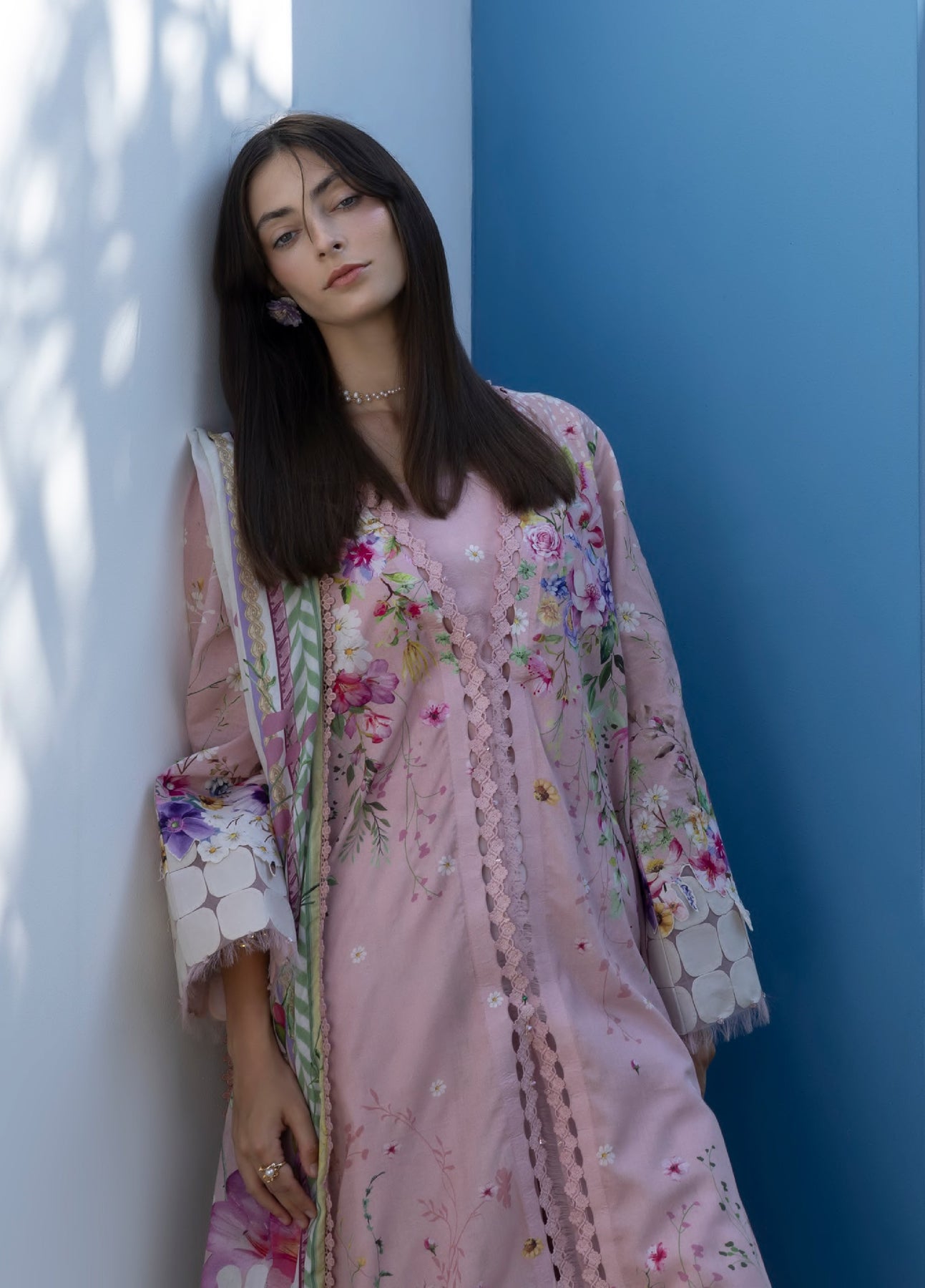 Santorini by Elaf Unstitched Lawn Printed 3 Piece Suit EL26US EPN-02 A ...